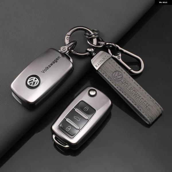 3 ボタン カーキーケース カバー シェル フォルクスワーゲン VW ポロ ゴルフ パサート ティグアン ビートル T5 UP EOS LANGYI SAGITAR JETTA WEILING BORA用 カスタム パーツ アクセサリーHi...