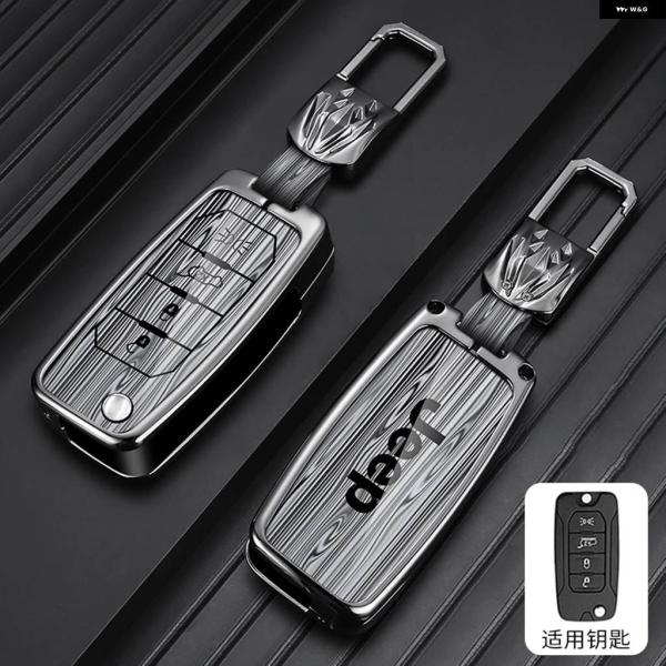 4 ボタン 式車用フリップキーケース キーレスキー プロテクター バッグ ジープ レネゲード コンパス 2016 2019用 カスタム パーツ アクセサリーHigh-concerned chemical:NoneBrand Name:JEE...