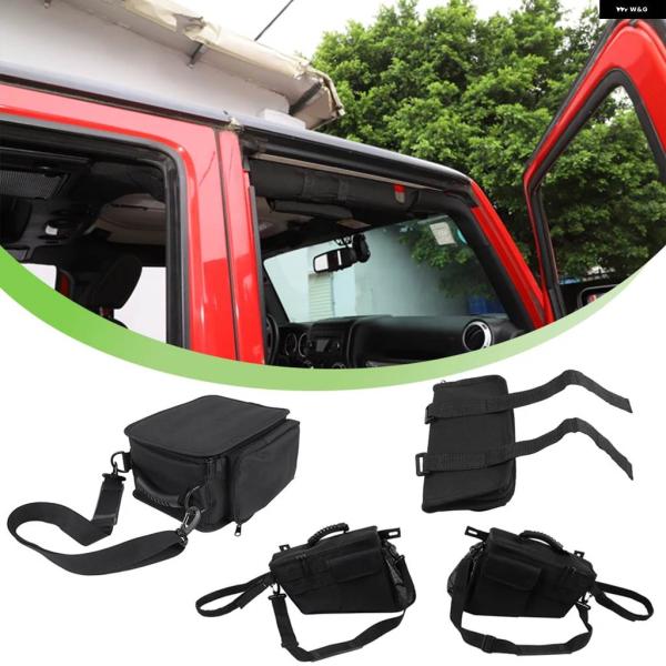 車上多機能グラスリア トランク カーゴ 収納 サイドバッグ オーガナイザー ジープ ラングラー JK JL グラディエーター JT 2007-2023用 カスタム パーツ アクセサリーHigh-concerned chemical:None...