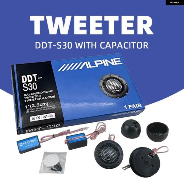 1ペア DDT-S30 カーツイーター 180W カー ステレオ スピーカー 4オーム カー オーディオ シルクフィルム ハイピッチラウド スピーカー カー オーディオ 用 カスタム パーツ アクセサリーHigh-concerned che...