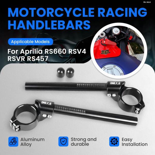 51MM /2.0インチ オートバイ レーシングREクリップオン ハンドルバー フロントエンドアッパートップクランプ アプリリア RS660 RSV4 RSVR用 カスタム パーツ アクセサリーHigh-concerned chemical...