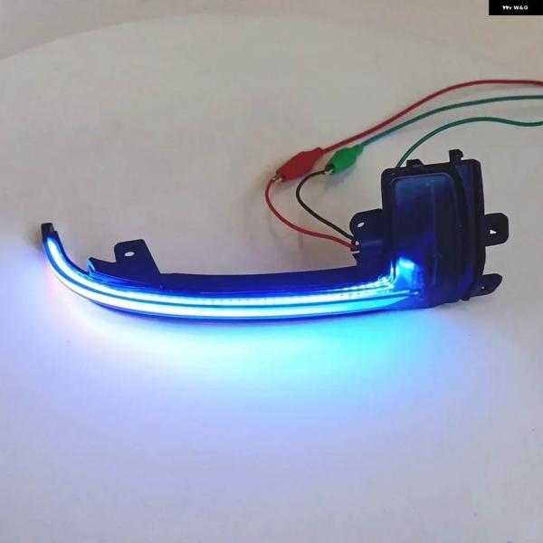 アウディ A4 A5 B8 2008 Q3 A6 4F C6 S6 SQ3 A3 8P A8 D3 8K サイドミラー ライト矢印用 イエローブルーダイナミック LED ウィンカーブリンカー カスタム パーツ アクセサリーHigh-conc...