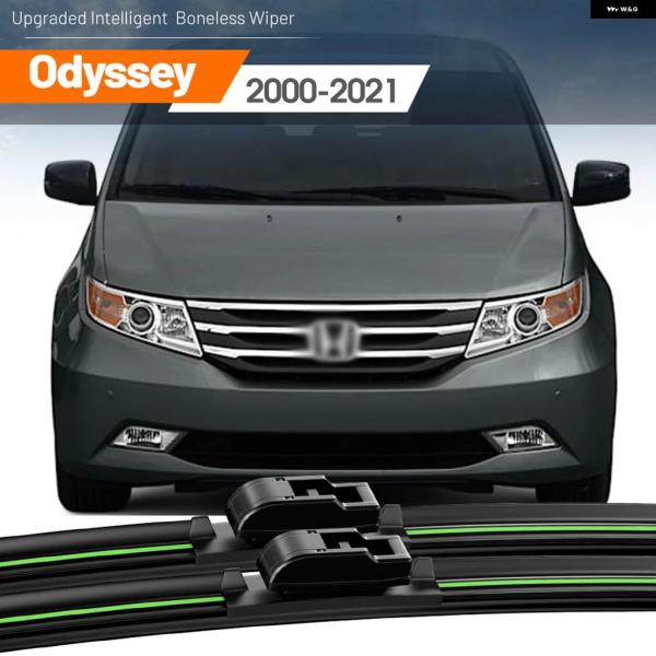ホンダ オデッセイ 2000-2021 フロントガラス ワイパー ブレード 2004 2007 2009 2011 2012 2014 2018 フロントガラス ウィンドウ用 2個 カスタム パーツ アクセサリーHigh-concerned...