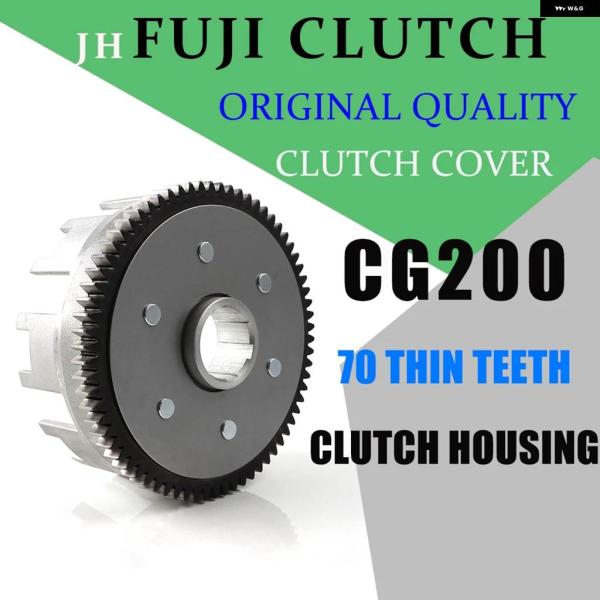 オートバイ クラッチ バスケット ASSY クラッチ ハウジング カバー 70 薄トゥース ホンダ CG200 CG 200 CG 200 CG-200 CG200 カスタム パーツ アクセサリーHigh-concerned chemica...