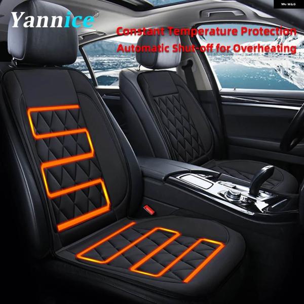 YAN 12V 冬用ヒーターカーシート クッション 急速加熱 クッション 保温カーシートカバー ヒーターシート クッション カスタム パーツ アクセサリーFilling:NoneTarget Pet:NoneThickness:ThickP...