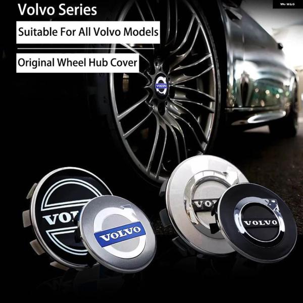 4個 64MM 車用ホイールハブセンターキャップカバー バッジ ボルボ XC90 V90 V60 XC60 V40 S80 S60 S90 C40 XC40 V70 XC70 C30 C70 EX9用 カスタム パーツ アクセサリーHigh...