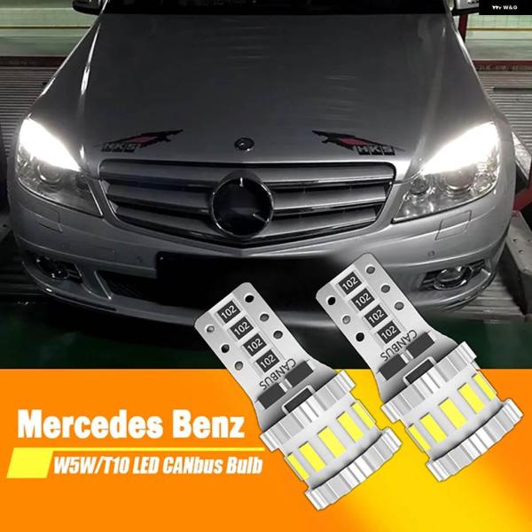 メルセデス ベンツ C クラス W203 W204 C63 C200 C180 LED クリアランスライト バルブ パーキング ランプ W5W T10 168 192 ホワイト カスタム パーツ アクセサリーHigh-concerned c...