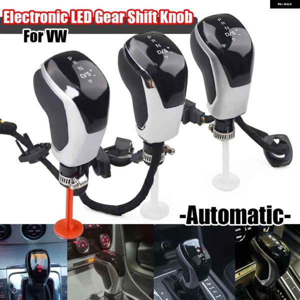 VW ゴルフ MK6 MK7 パサート CC B7 ジェッタ MK5 シロッコ オートマチック ギア シフト ノブ AT LED 電子 シフト レバー ハンドボール カスタム パーツ アクセサリーHign-concerned Chemica...