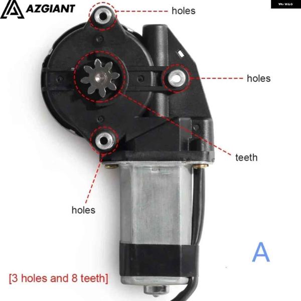 12V/24V 3穴 8ギア/トゥース 電動自動車用ウィンドウリフターモーター パワーウィンドウモーターレギュレーター 左/右トルクスピニオン カスタム パーツ アクセサリーHign-concerned Chemical:NoneUse:N...