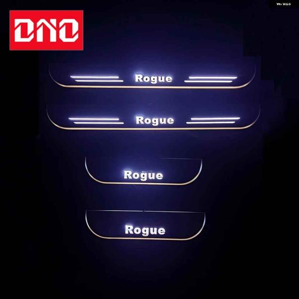 トリム ペダル LEDカーライト ドアシル スカッフプレート パスウェイ ダイナミックストリーマー ウェルカムランプ 日産 ローグ 2016-2022 カーアクセサリー カスタム パーツ アクセサリーHign-concerned Chemi...