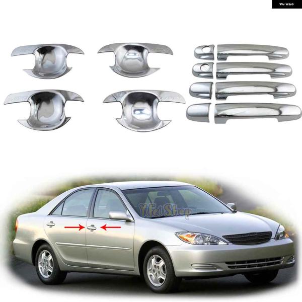ABSクロームカーアクセサリー ドアハンドル ボウルカバー トリム ペースト スタイル トヨタ カムリ2003-06 カスタム パーツ アクセサリーHign-concerned Chemical:NoneCountry/Region of ...