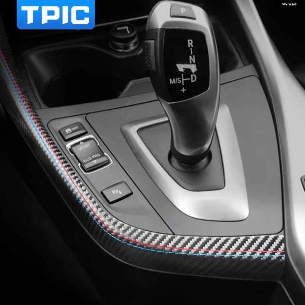 BMW F20 F21 118I 120I 230I XDRIVE 2012-2019 カーボン ギア シフト サイド L字型 トリム ストリップ 車内アクセサリー カスタム パーツ アクセサリーHign-concerned Chemica...