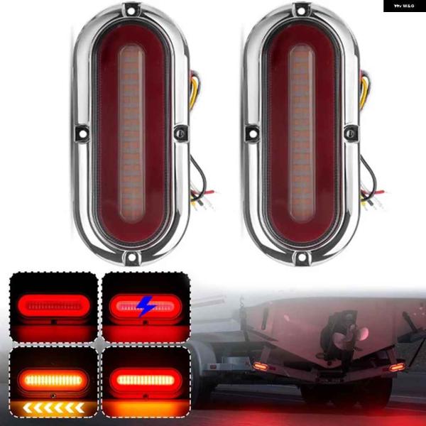 3IN1 テールライト 144LED レッド リフレクター 多機能 テールライト ブレーキ ウィンカーライト インジケーター DRL 12V 24V トラック トレーラー カスタム パーツ アクセサリーHign-concerned Chem...