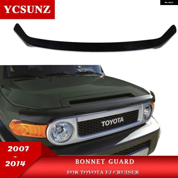 ブラック フロント バグシールド フードデフレクターガード トヨタ FJ クルーザー 2007 - 10 2011-14 カーアクセサリー カスタム パーツ アクセサリーHigh-concerned chemical:NoneOther P...