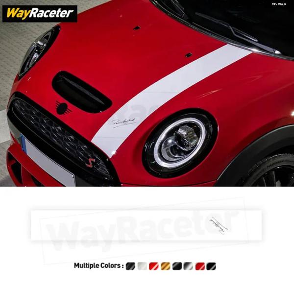 PADDY HOPKIRK フード ボンネット ストライプ ステッカー MINI COOPER F56 JOHN COOPER WORKS F66 JCW F60 R60 J01 F54 F57 F55 R53 R56 F65 F67 カス...