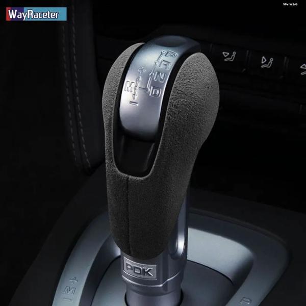 ウルトラスエードトップスエードラップカー ギア シフト ノブ トリム ステッカー カバー ポルシェ ケイマンボクスター981 987 2009-2016アクセサリー カスタム パーツ アクセサリーOrigin:Mainland ChinaI...