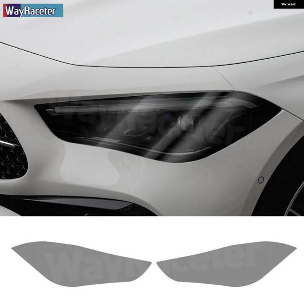 車 ヘッドライト フィルム クリアスモークブラック TPU ステッカー メルセデス ベンツ CLE クラス 2024 CLE300 450 220 C236 A236 AMG カスタム パーツ アクセサリーHigh-concerned ch...