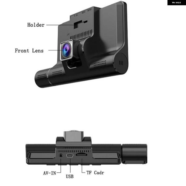 3チャンネルダッシュ カメラ フロントリア インサイド 1080P トリプルダッシュカム 4インチ タッチスクリーン ドライビングビデオレコーダー カスタム パーツ アクセサリーHigh-concerned chemical:NoneIs ...