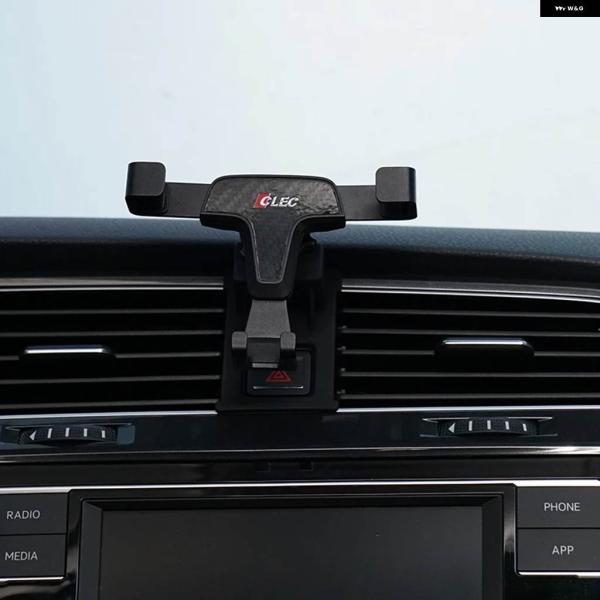 CRAVITY 車載電話 ホルダー GPS ホルダー エアベント マウント ブラケット 携帯電話 スタンド クリップ VW GOLF 7 MK7 2014-2019 カスタム パーツ アクセサリーHigh-concerned chemica...