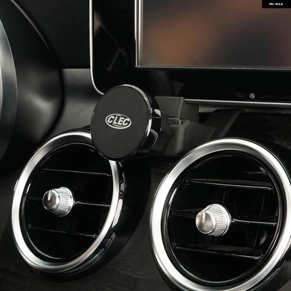 マグネット式車載電話 ホルダー GPS ホルダー エアベント スタンド 電話クリップ ブラケット メルセデス ベンツ W205 GLC X253 GLC43 GLC63 7インチスクリーン カスタム パーツ アクセサリーHigh-conce...