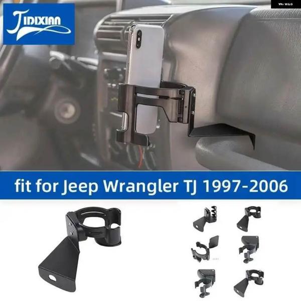 JIDIXIAN 車インターホン カップ ボトル 電話 ホルダー ジープ ラングラー TJ 1997-06 カスタム パーツ アクセサリーSpecial Features:AdjustableHigh-concerned chemical:...