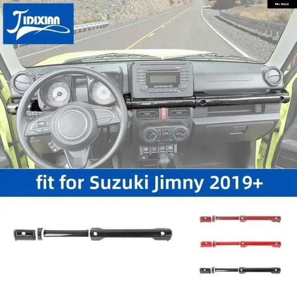 JIDIXIAN スズキ ジムニー 2019-22 - 2025 車内センター コンソール COPILOTハンドル デコレーションストリップカバー カスタム パーツ アクセサリーHigh-concerned chemical:NoneCat...