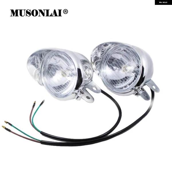 汎用 バイク フォグランプ ヘッドライト クローム運転パッシングスポットライトランプ バイク ツーリング チョッパー カスタム パーツ アクセサリーWattage:N/ABrand Name:MUSONLAIItem Type:Fog La...
