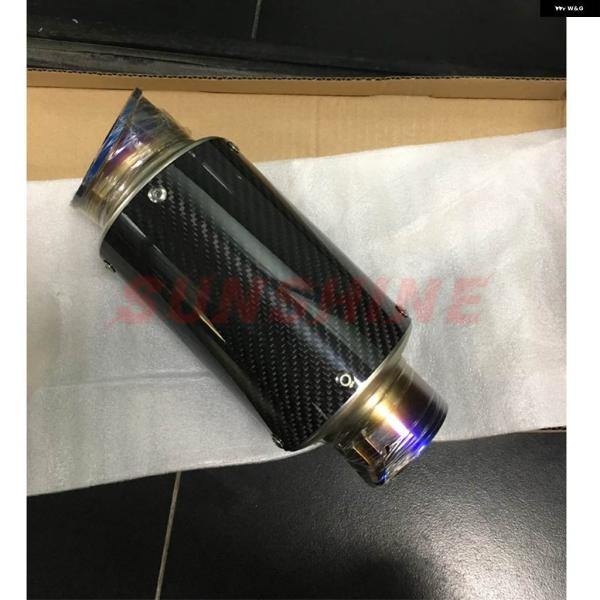 51MM 60MM マフラー モトクロス エスケープ モト オートバイ レーシングマフラー カーボン ヤマハ MT09 MT07 Z900 Z750 R25 カスタム パーツ アクセサリーMotobike Make:UniversalSpe...