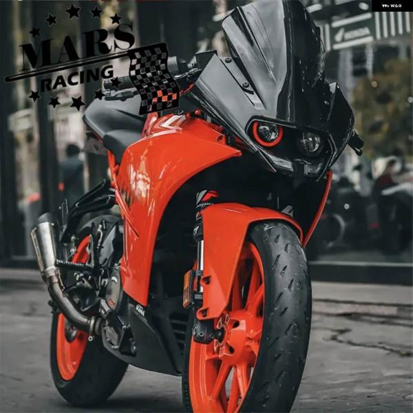 RC390 RC250 RC200 RC125 2014 -2017 - 23にバイク ウィンドシールド アルミキット デフレクター カスタム パーツ アクセサリーHigh-concerned chemical:NoneItem Weigh...