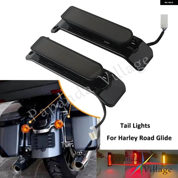 LED テールライト イエロー ウィンカーライト サドルバッグ ブレーキランプ ハーレー ロードグライド L FLHTK FLHTKL FLTRU 2014-2025 カスタム パーツ アクセサリーBattery Included:NoHi...