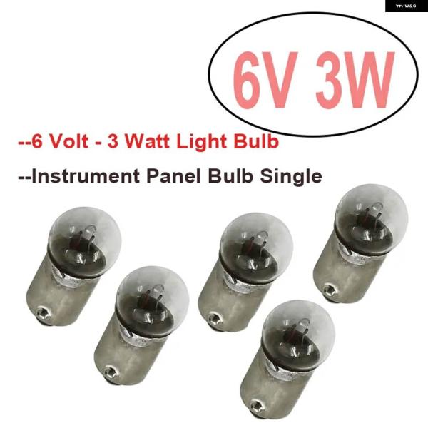 5個パック バイク スピード メーター バルブ 6V 3W ホンダ ATC90 CT90 C70 CA175 CB100 CB125 CL100 CT110 スピード メーター バルブ カスタム パーツ アクセサリーProtective p...