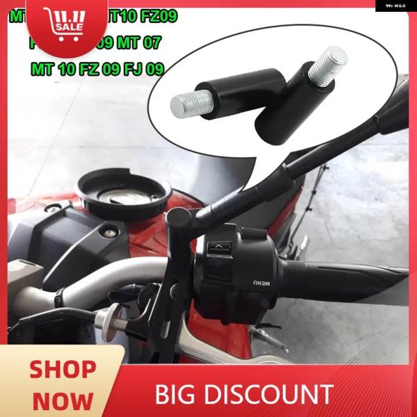 M10*1.25ペア ミラー ライザーエクステンダー パッド 40MM ヤマハ MT09 FZ09 FJ09 MT10 MT07 FJ 07 トレーサー NAKE カスタム パーツ アクセサリーHigh-concerned chemical...