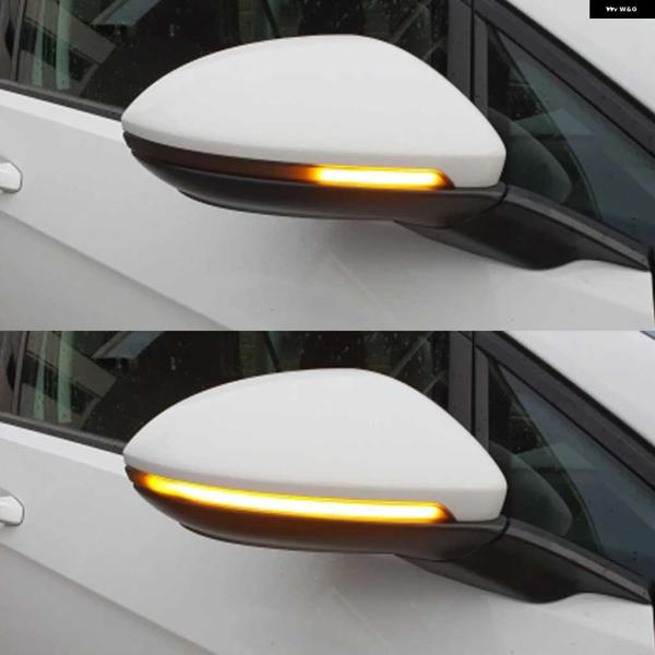 2個 VW ゴルフ 7 GTI ダイナミック LED ウィンカーライト シーケンシャル バックミラー 点滅 フォルクスワーゲン スポーツバン カスタム パーツ アクセサリーHign-concerned Chemical:NoneFor Ve...