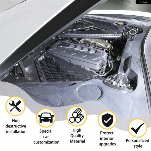 エンジン ベイ パネル カバー コルベット C8 2020-2023 リア エンジン ケースカバー ガードアクセサリー カスタム パーツ アクセサリーHign-concerned Chemical:NoneOrigin:Mainland C...