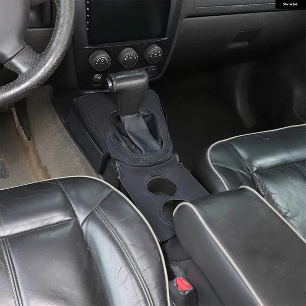 ハマー H3 2005-2009 ハイソリッドシープスキンレザー ブラック カーセンター コンソール カバー トリム インテリア カーアクセサリー カスタム パーツ アクセサリーHign-concerned Chemical:NoneIte...