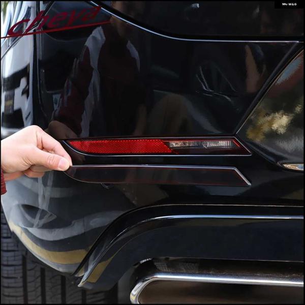 ランドローバー レンジローバー スポーツ L461 2023+ ABS プラスチック クリアグレー 車用リア フォグランプ 黒色シート デコレーション ステッカー カスタム パーツ アクセサリーHign-concerned Chemical...