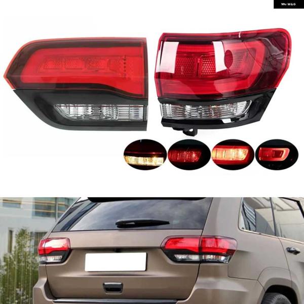 ジープ グランド チェロキー SRT8 2014-2019 車用 リア テールライト シグナルブレーキランプ テールランプ アセンブリ アクセサリー 68142942AF 68142943AF カスタム パーツ アクセサリーHign-con...