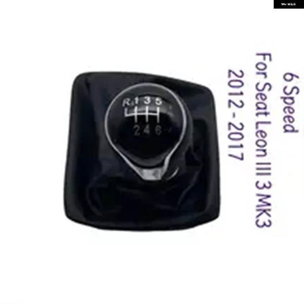 SEAT LEON III 3 MK3 2012-17 カー スタイリング 5/6速ギアスティック シフト ノブ レベルレザー ブーツ カスタム パーツ アクセサリーHign-concerned Chemical:NoneOEM NO.:F...