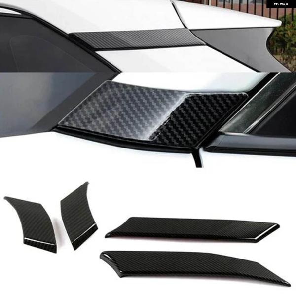 トヨタ RAV4 RAV 4 2019-21 車用 A C ドアピラー ポスト カバー トリム カーボン風 自動車 外装 装飾 カスタム パーツ アクセサリーHign-concerned Chemical:NoneModel Name:Fo...