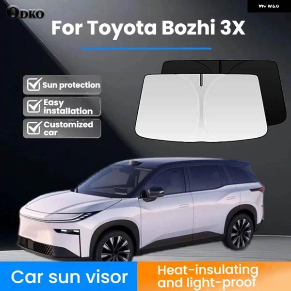 トヨタ BOZHI 3X 内装アクセサリー 車フロントウィンドウサンシェード フロントガラス UVカットサンシェード 断熱 カスタム パーツ アクセサリーProduct application scenarios:OtherCraft of...