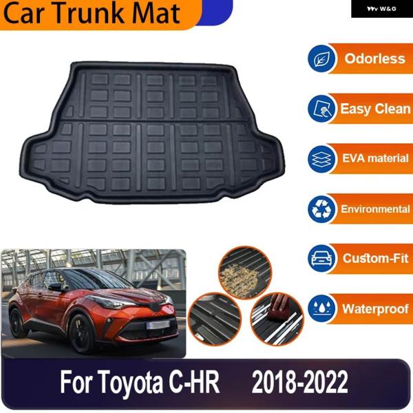 トヨタ C-HR アクセサリー 2018~2022 CHR C HR AX10 車 トランク マット 滑り止め 収納 パッド EVA素材 お手入れ簡単 ラゲッジトレイ カスタム パーツ アクセサリーHign-concerned Chemic...