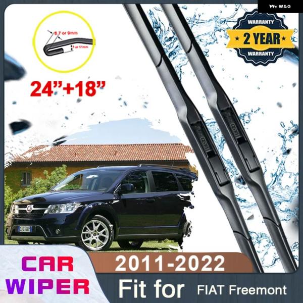FIAT FREEMONT DODGE JC 2011~2022 車 フロントガラス ビームブレード ワイパー ブレードブラシオートアクセサリーJフックUタイプ 2012 カスタム パーツ アクセサリーPlacement:FRONTYear...