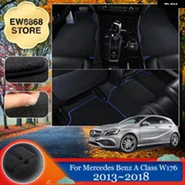 車フロアマット メルセデス ベンツ A クラス W176 160 180 250 2013~2018 オートフットカバー カーペットパーツ パッド ラグ パネル アクセサリー カスタム パーツ アクセサリーHign-concerned Ch...