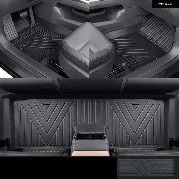 TPE フロアマットMG IM6 2023 2024 2025 IM LS6高級 防水 マッドカーペットフットフルセット クッション パッド アクセサリー カスタム パーツ アクセサリーHign-concerned Chemical:Non...
