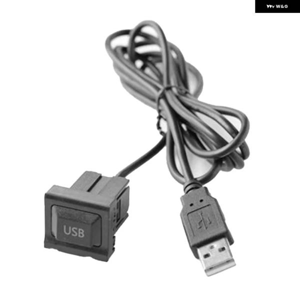 1 USB ダストカバー 付きワイヤー ハーネス ダッシュフラッシュ マウント デュアルUSB 延長 USBポート アダプター ケーブル カスタム パーツ アクセサリーHign-concerned Chemical:NoneBrand Na...