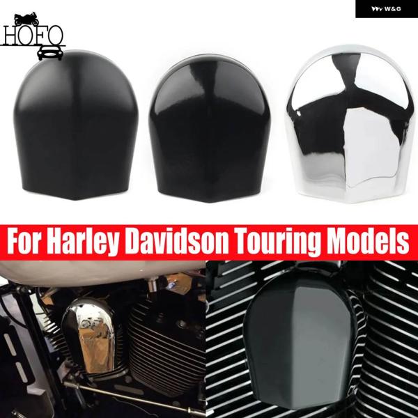 オートバイ CNC精密コイルプラグカバー クローム トリム ハーレー ツーリング ロード キング グライド ストリート FLHR FLHX 1993-2019 ホーンカバー カスタム パーツ アクセサリーProtective parts:F...