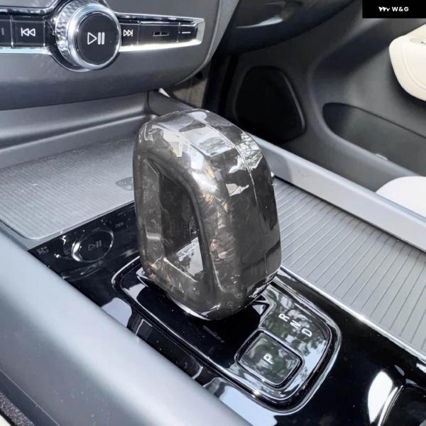 ギア シフト ノブカバー ボルボ XC60 XC90 S90 V90 S60 V60 XC40 C40 ギアハンドル 装飾 プロテクター アクセサリーパーツ ABS 1個 カスタム パーツ アクセサリーHign-concerned Chem...