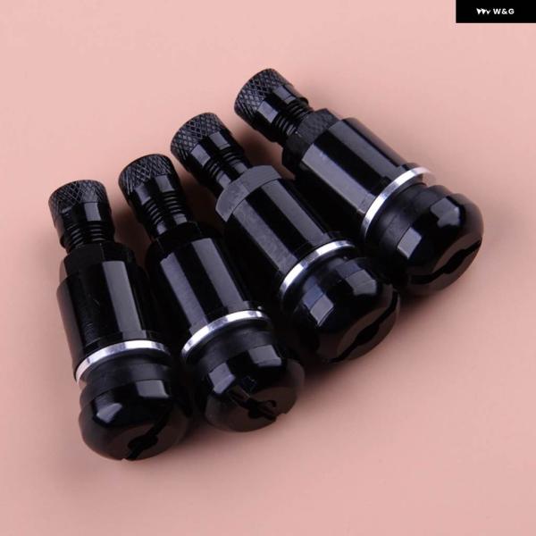 4個 ブラック 合金 車 バイク 自転車 汎 11.3MM リム タイヤ ホイール ステム バルブ カスタム パーツ アクセサリーHign-concerned Chemical:NoneMaterial:-Model Number:-Bra...