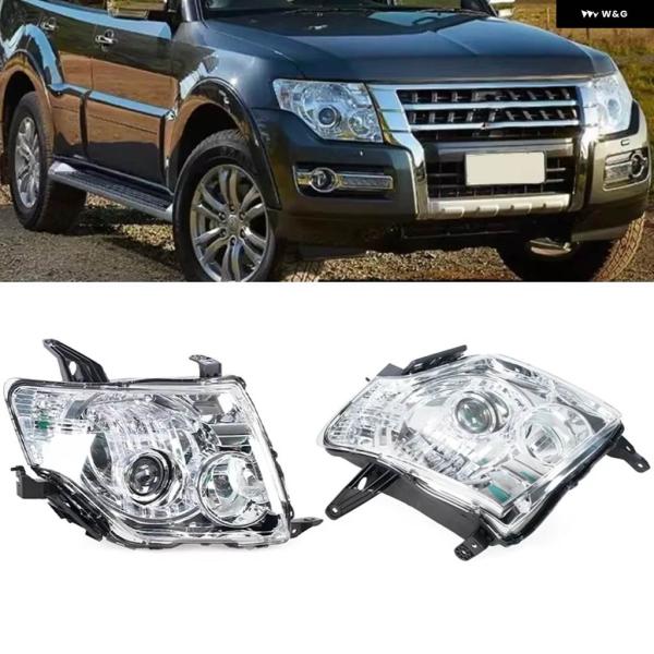 ヘッドライト デイタイム ランニングライト 三菱 パジェロ V97 V93 V98 V87 2007-2014 HIDレンズ DRLランプ アセンブリ キセノン ヘッドランプ カスタム パーツ アクセサリーHign-concerned Ch...