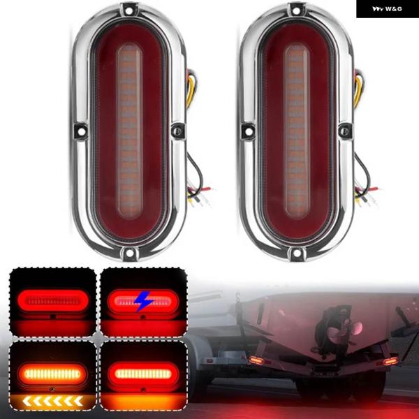 3IN1 テールライト 144LED レッド リフレクター 多機能 テールライト ブレーキ ウィンカーライト インジケーター DRL 12V 24V トラック トレーラー カスタム パーツ アクセサリーHign-concerned Chem...